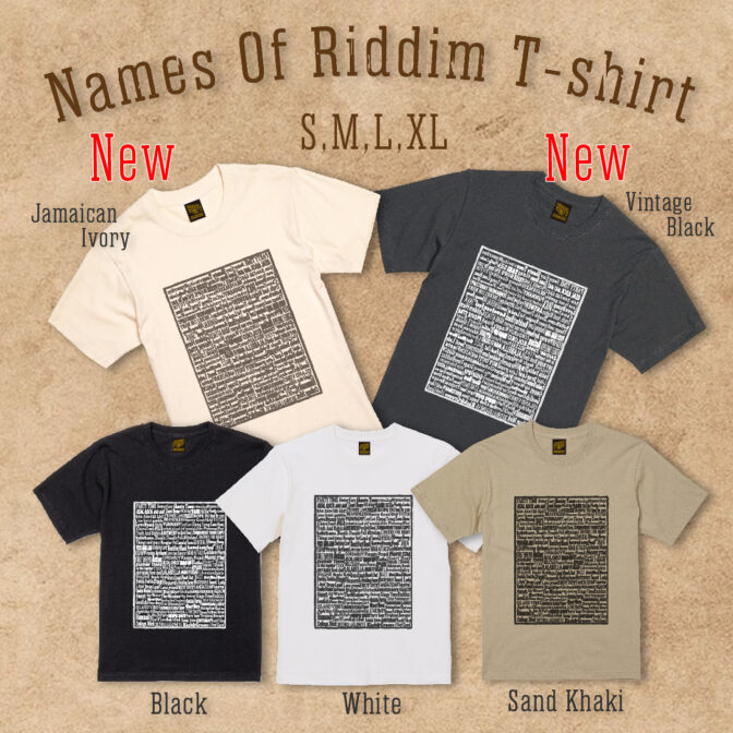 【JAMAICAN IVORY】Name of Riddim T-shirt | RIDDIM CLOTHING（リディム クロージング）
